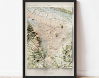 Portland Map - Etsy