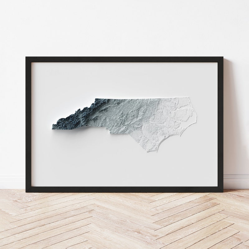 North Carolina Map - Etsy