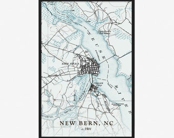 New Bern Wall Art - Etsy