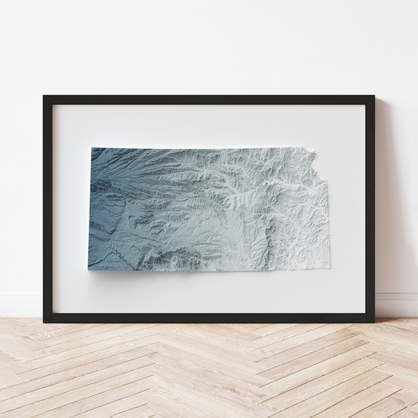 Kansas Map - Etsy