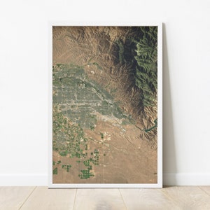 Boise, Idaho Map Satellite Elevation Map Map Art Topographic Terrain ...