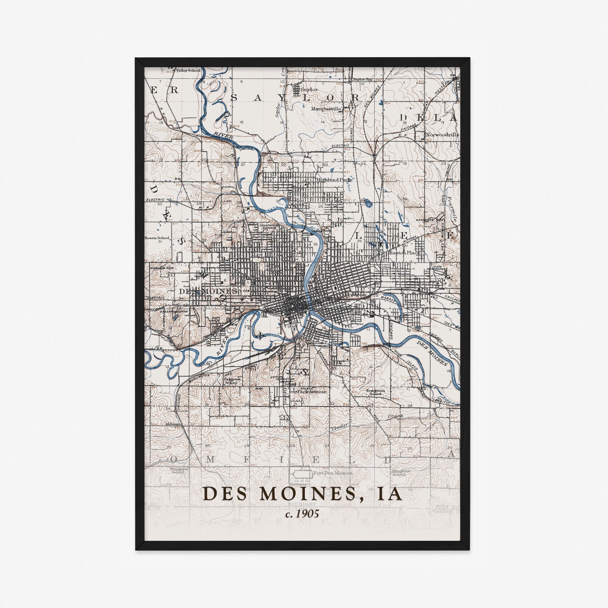 Des Moines Map