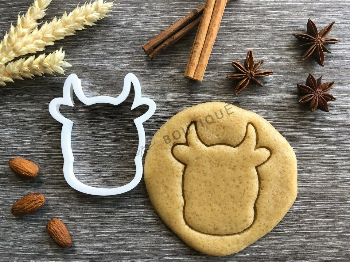 Cow Head Cookie Cutter Fondant Cake Decorating UK Seller - Etsy UK