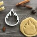 Fire Flame Cookie Cutter 01 Fondant Cake Decorating UK Seller - Etsy