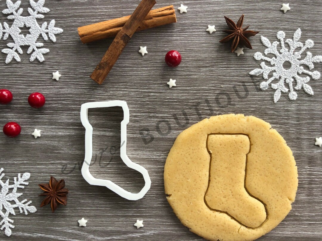 Santa Boot Stocking Cookie Cutter 03 Christmas Fondant Cake Decorating ...