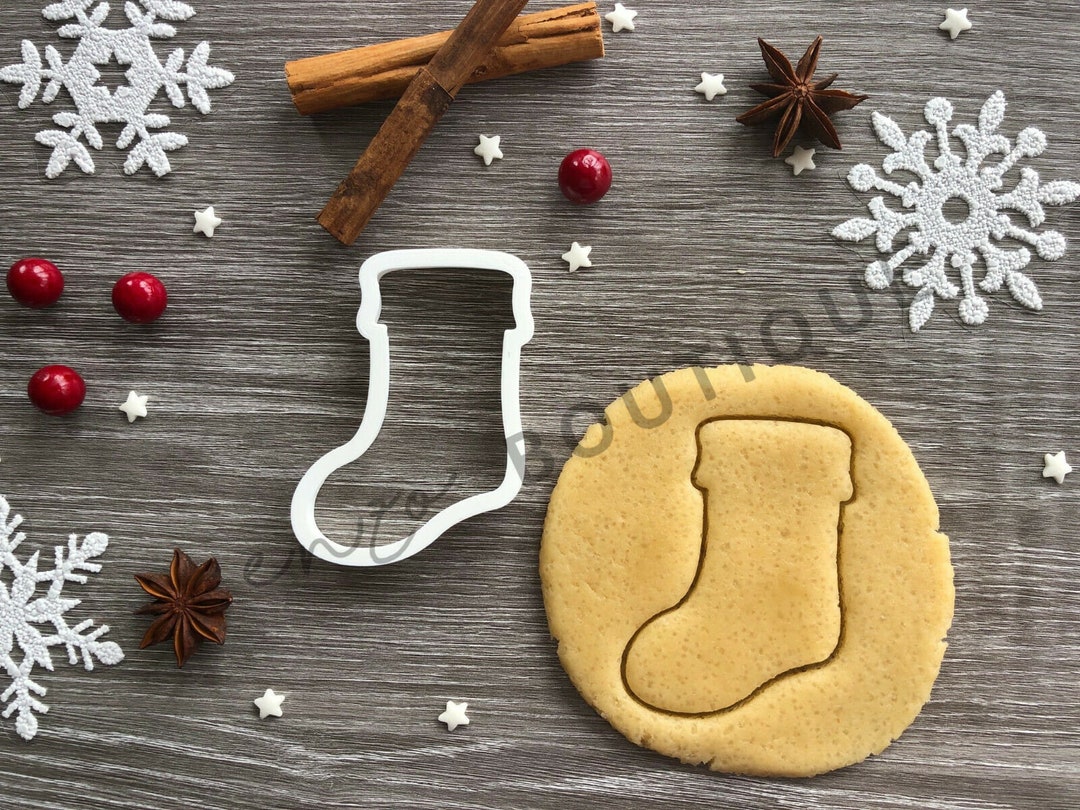 Santa Boot Stocking Cookie Cutter 06 Christmas Fondant Cake Decorating ...