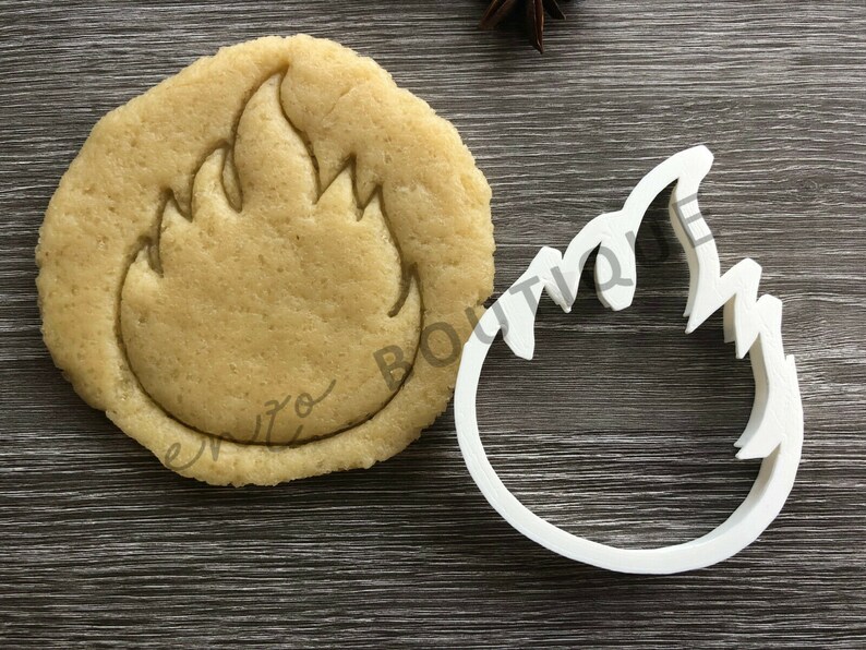 Fire Flame Cookie Cutter 01 Fondant Cake Decorating UK | Etsy