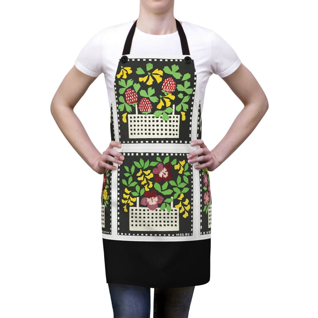 Strawberry Berry Floral Collage Apron AOP - Etsy