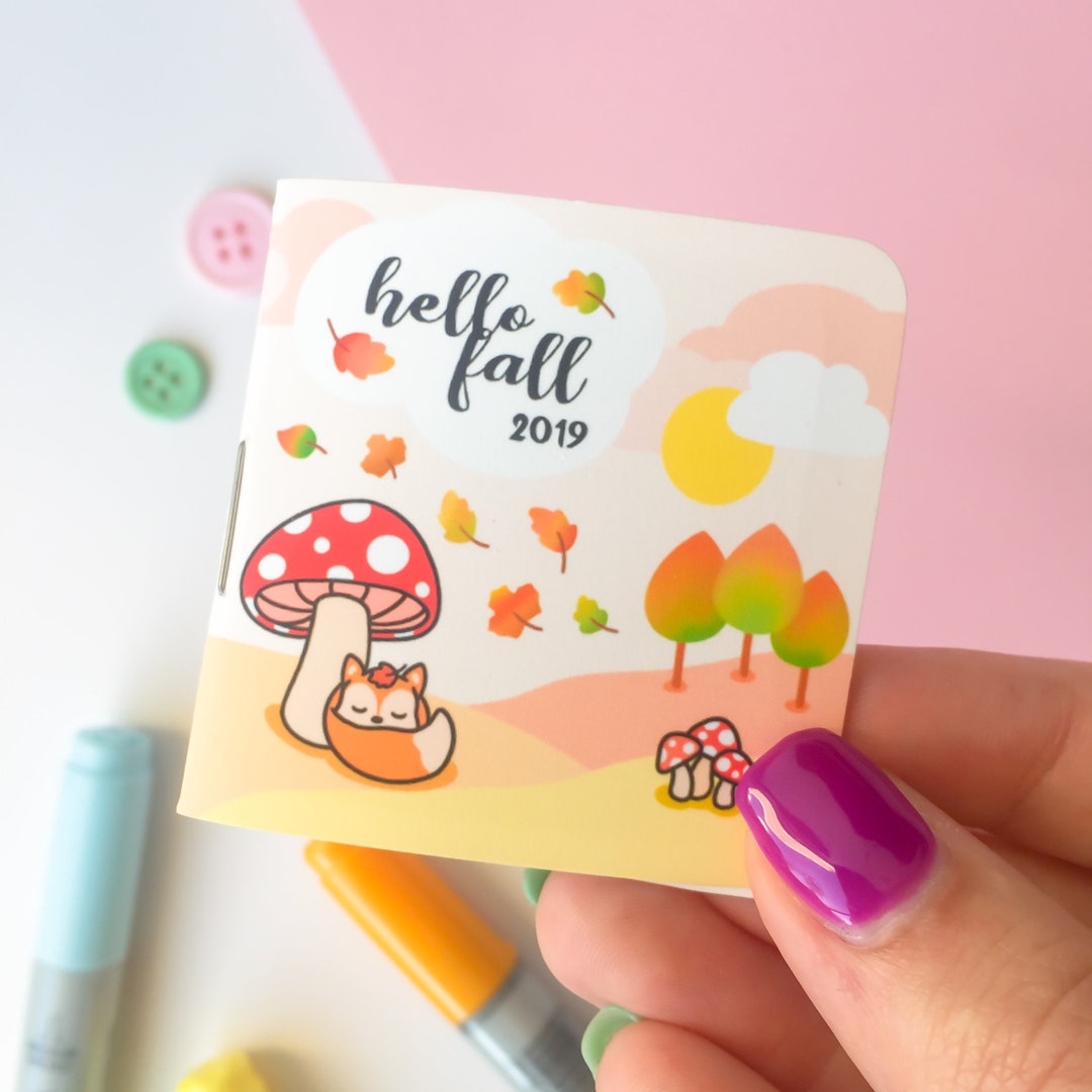 Hello Fall Mini Sticker Book – Cute Planner Stickers for Planners ...