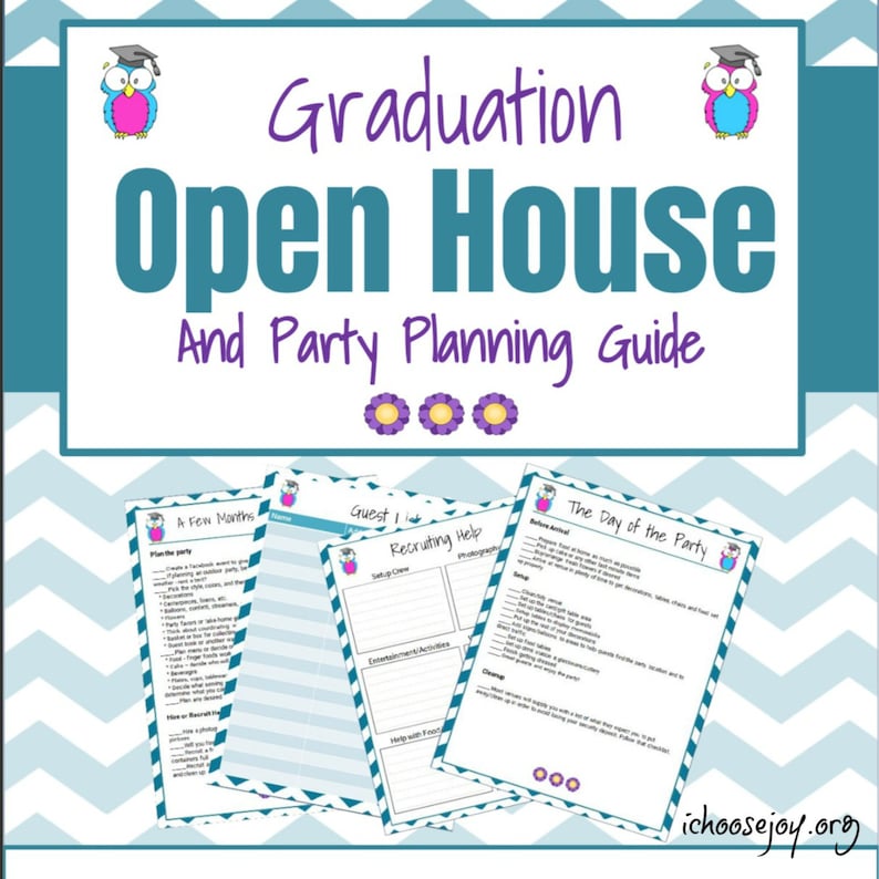 Graduation Open House and Party Planning 25-page Guide - Etsy