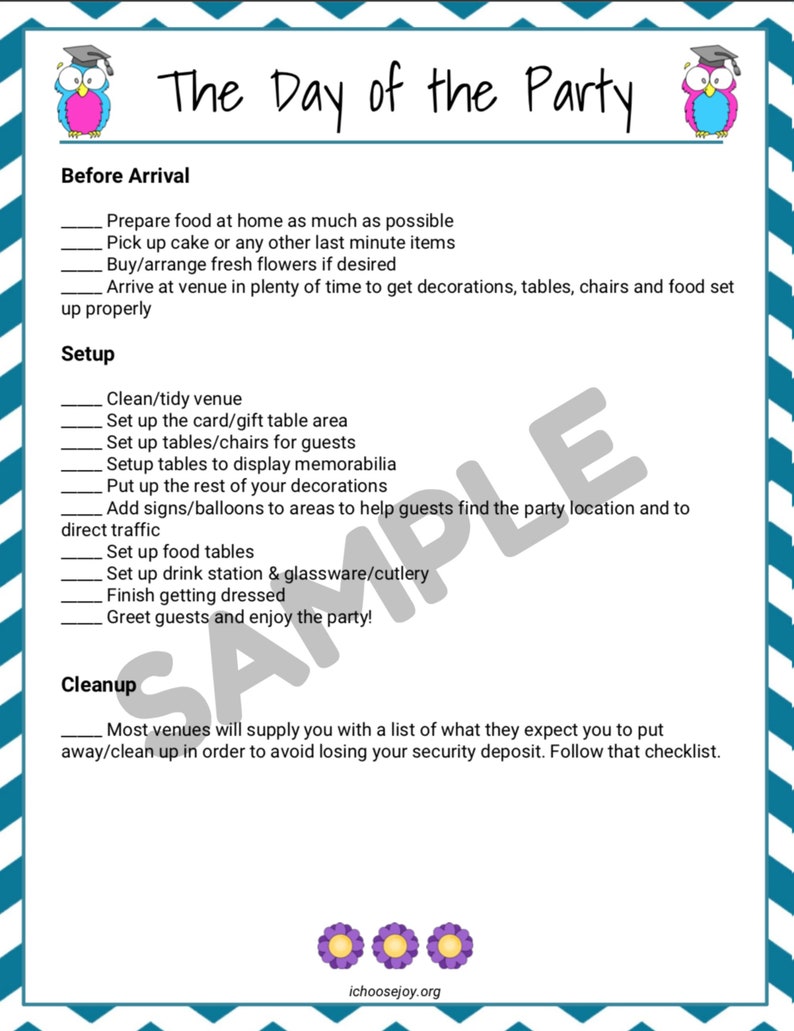 Graduation Open House and Party Planning 25-page Guide - Etsy