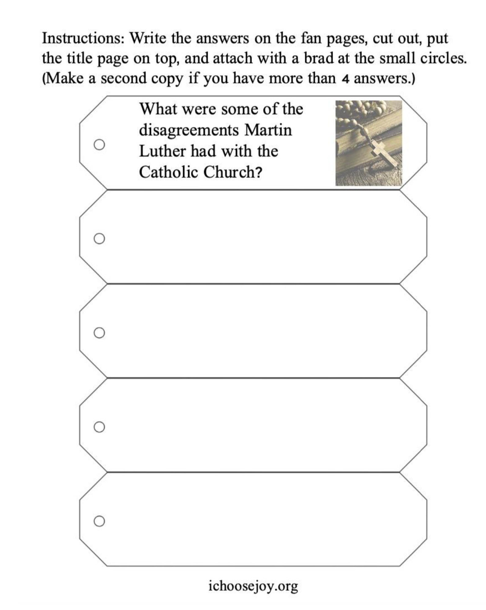 Martin Luther and the Reformation Lapbook - Etsy