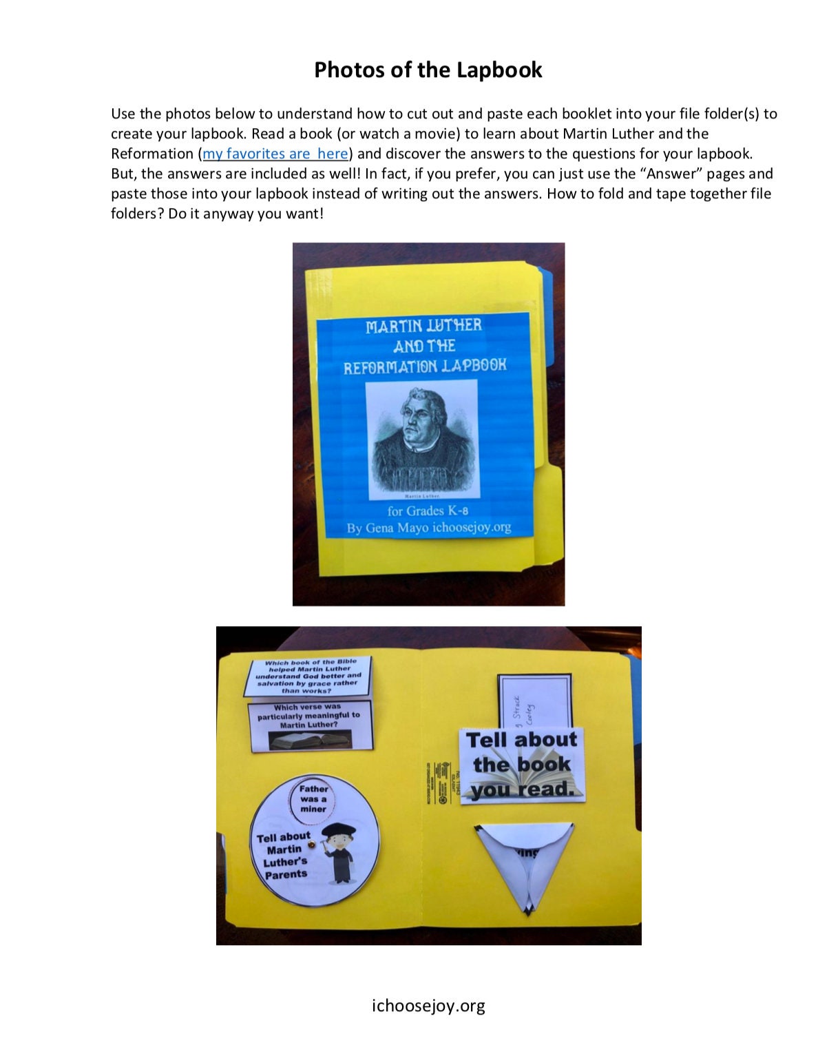 Martin Luther and the Reformation Lapbook - Etsy