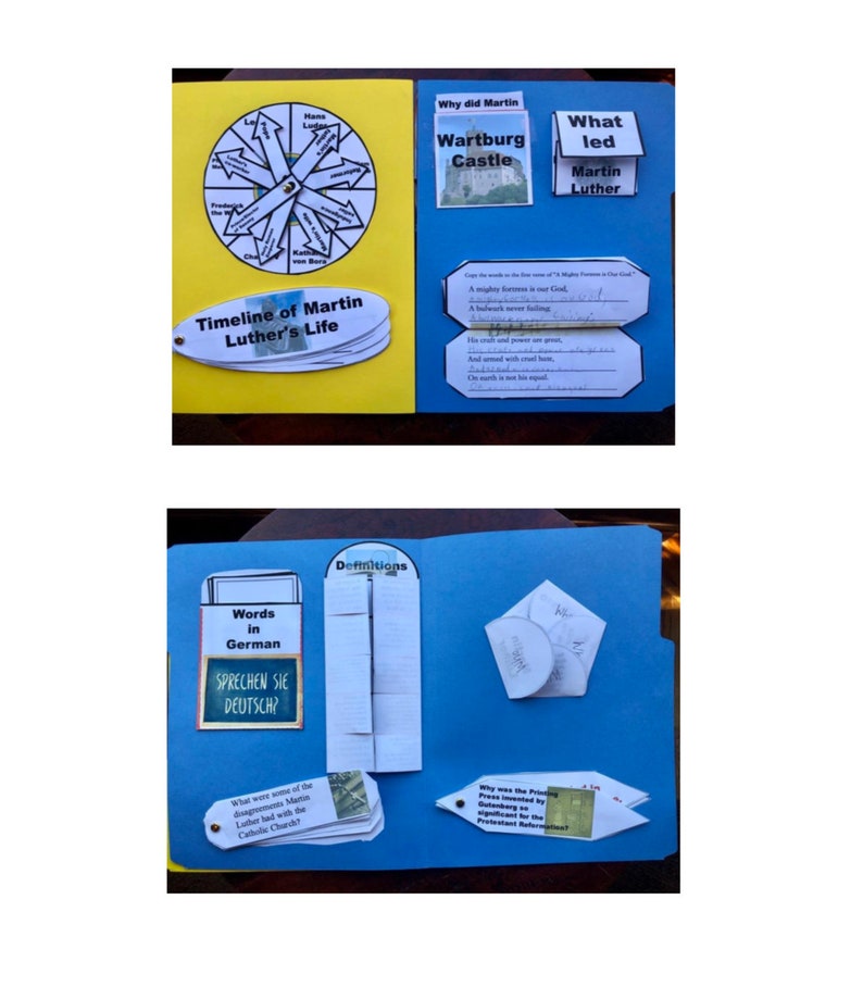 Martin Luther and the Reformation Lapbook - Etsy