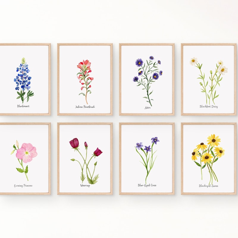 Wildflowers Art - Etsy