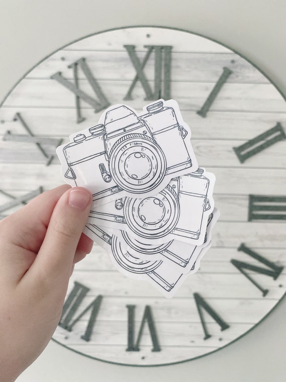 Vintage Camera Sticker Camera Sticker Laptop Sticker - Etsy