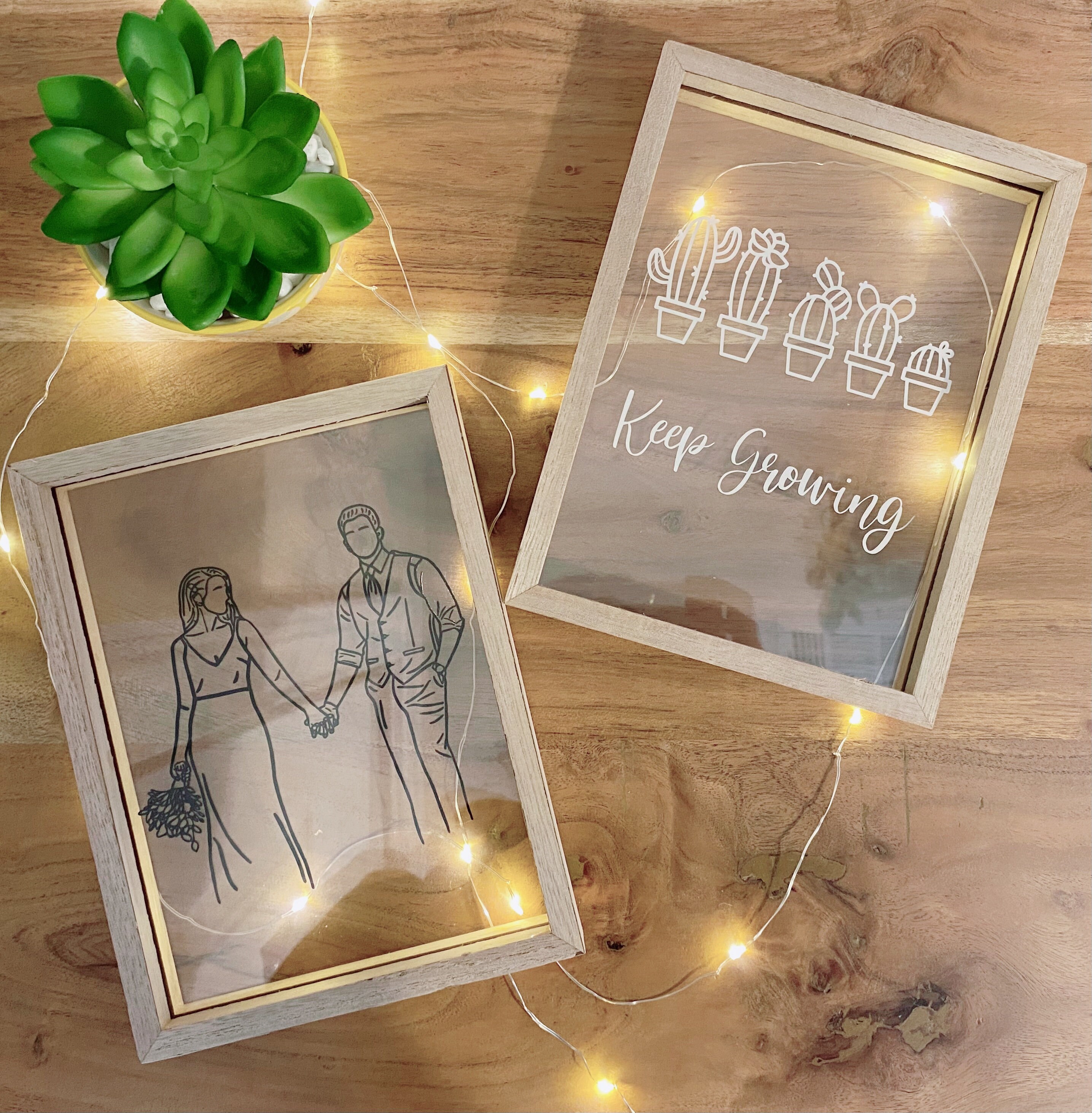Custom Free Standing Floating Frames | Personalized Picture | Custom ...
