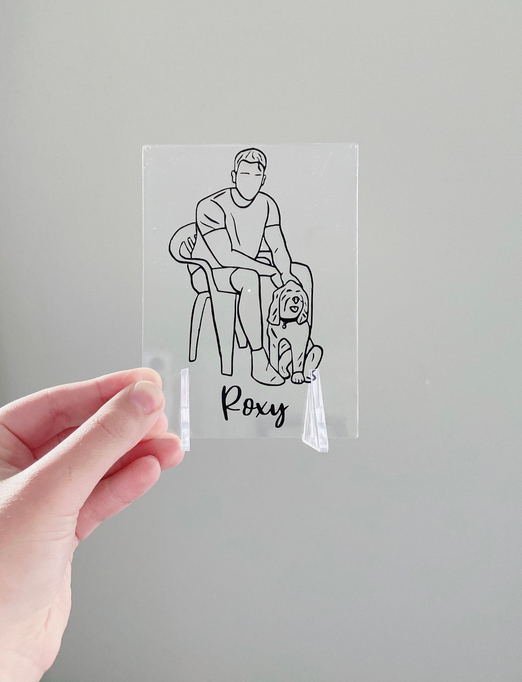 Custom Free Standing Floating Acrylic Frame | Picture Personalization ...