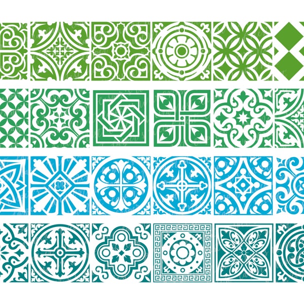 Green Moroccan Pattern - Etsy UK