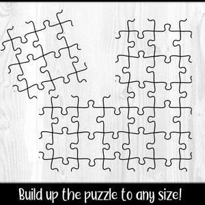 Seamless Jigsaw Pattern SVG PNG JPG Digital Cut File - Etsy Australia