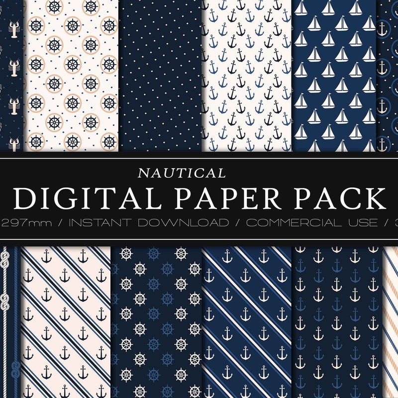 Nautical Paper - Etsy