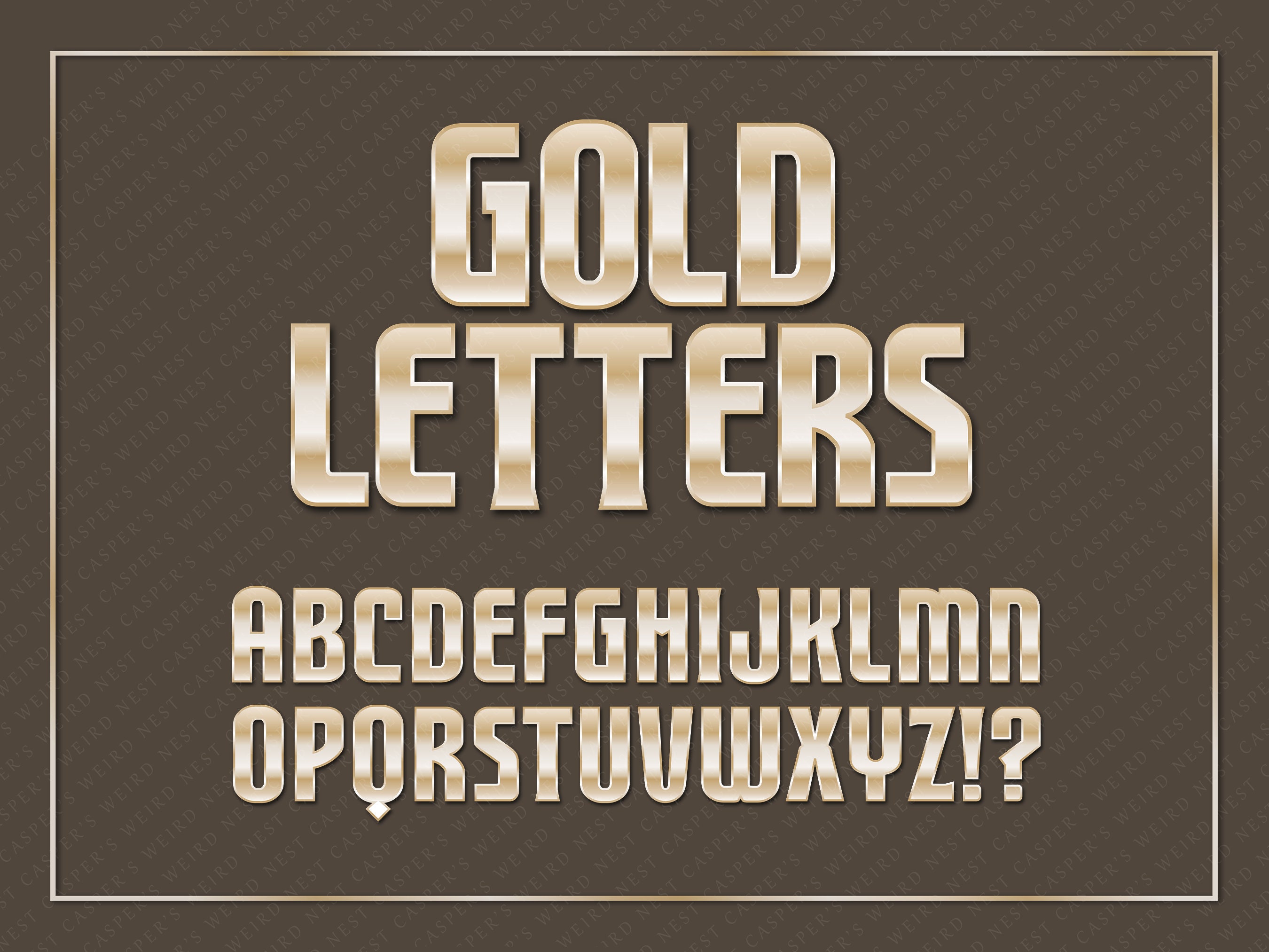 Gold Alphabet PNG Letters transparent Background - Etsy