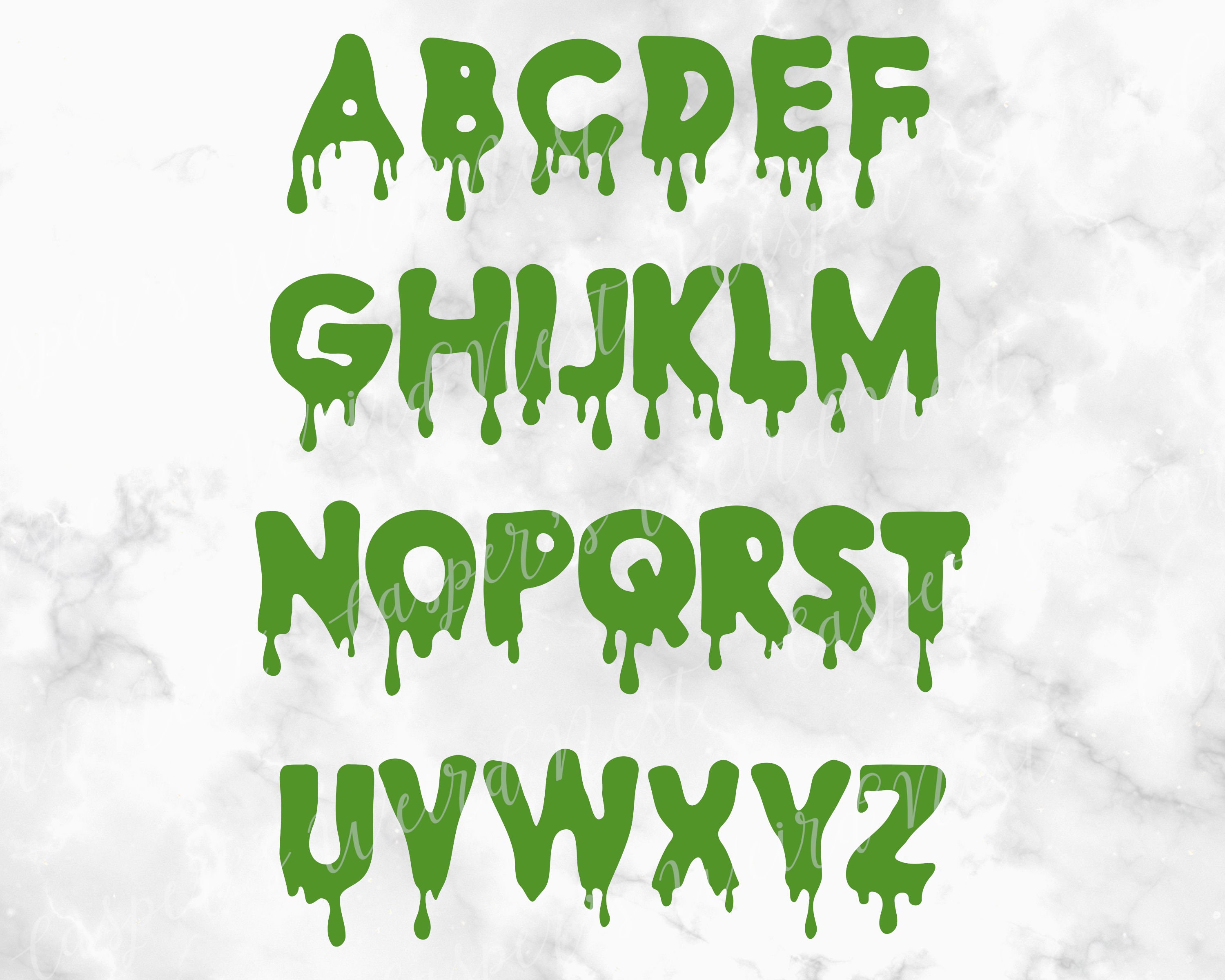 Slimey / Goo Drippy Bundle SVG PNG JPG Commercial Use - Etsy UK