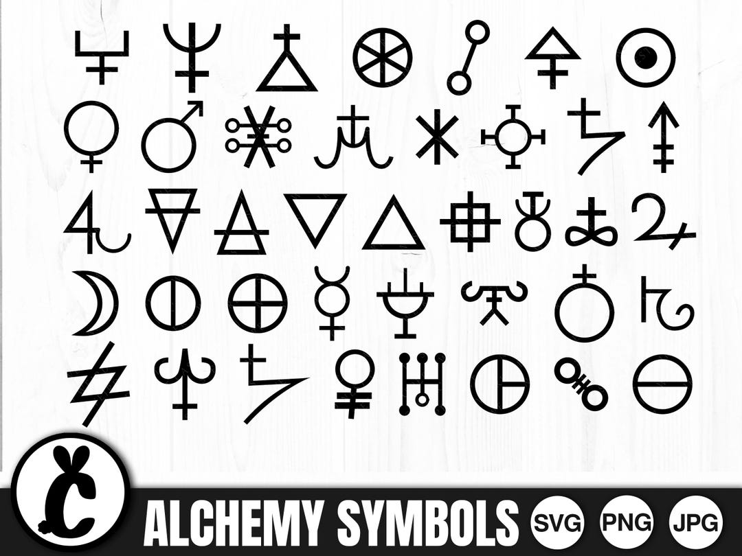 Alchemy Symbols, Magic, Occult, Alchemist, Magick, Sigil, Instant ...