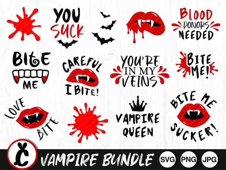Cute Vampire SVG PNG JPG Digital Cut File Ready to Cut - Etsy