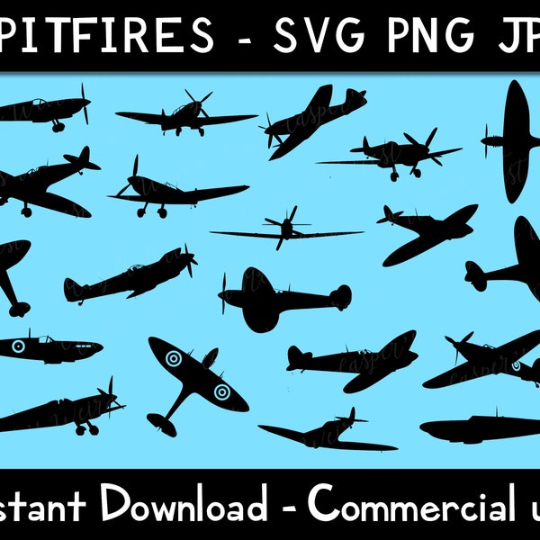 Spitfire Svg - Etsy