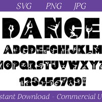 Dancer Alphabet SVG – Poses Font, Dancing Letters (digital Download) - Etsy