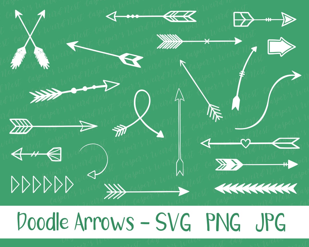 Arrows Bundle, SVG, PNG, JPG, Digital Cut File, Commercial Use, Instant ...