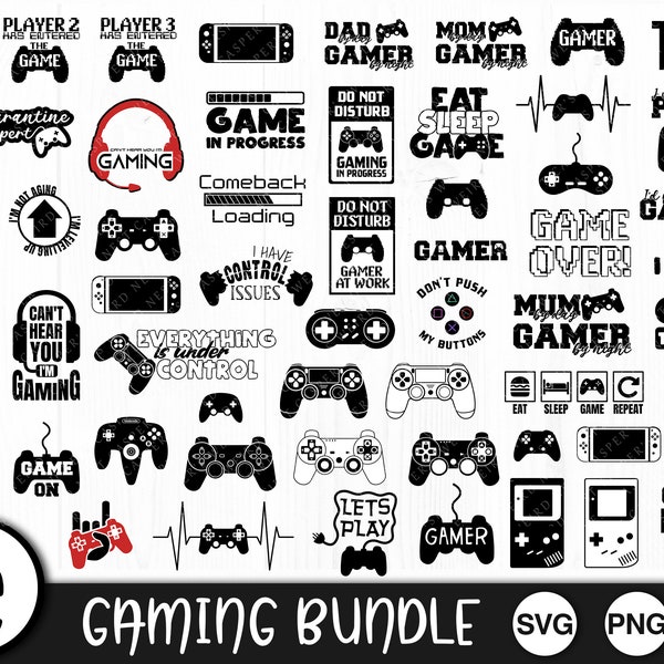 Gaming Svg - Etsy