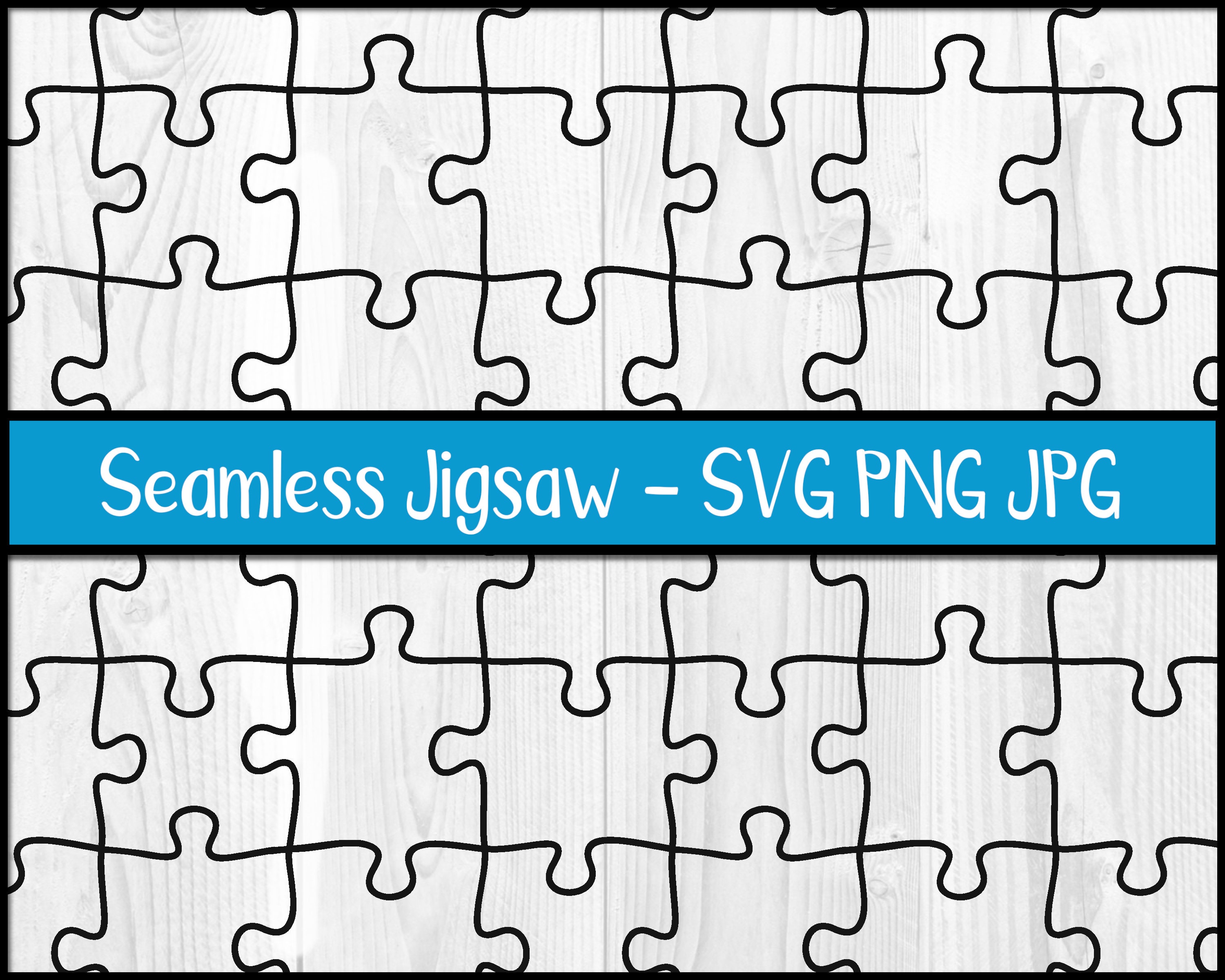 Seamless Jigsaw Pattern SVG PNG JPG Digital Cut File - Etsy Australia