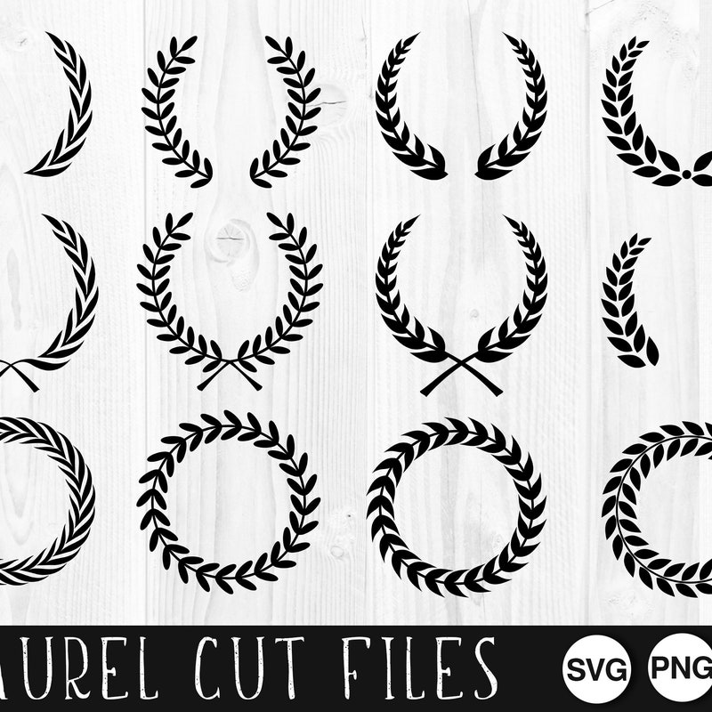 Laurel Wreath Svg - Etsy