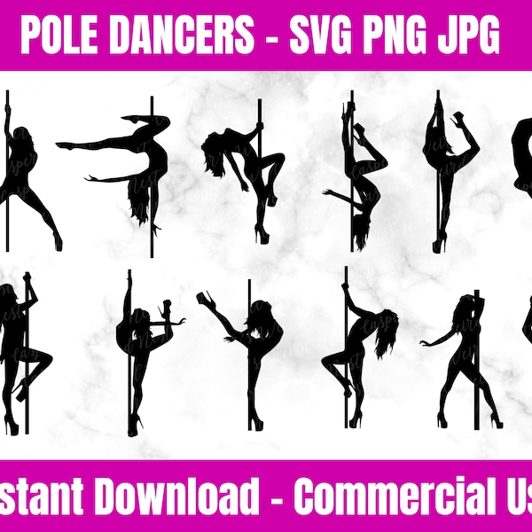 Black Stripper Pole Dance - Etsy