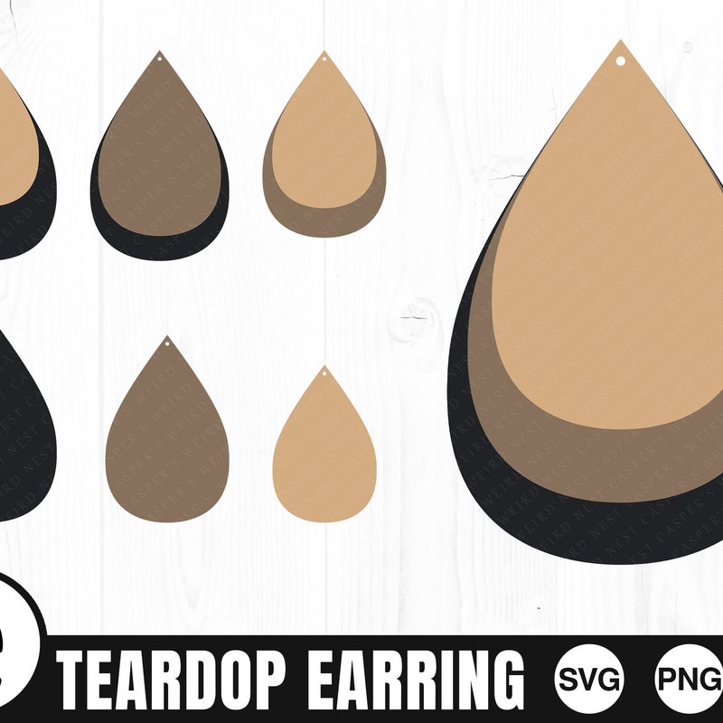 Tear Drop Leather Earrings - Etsy