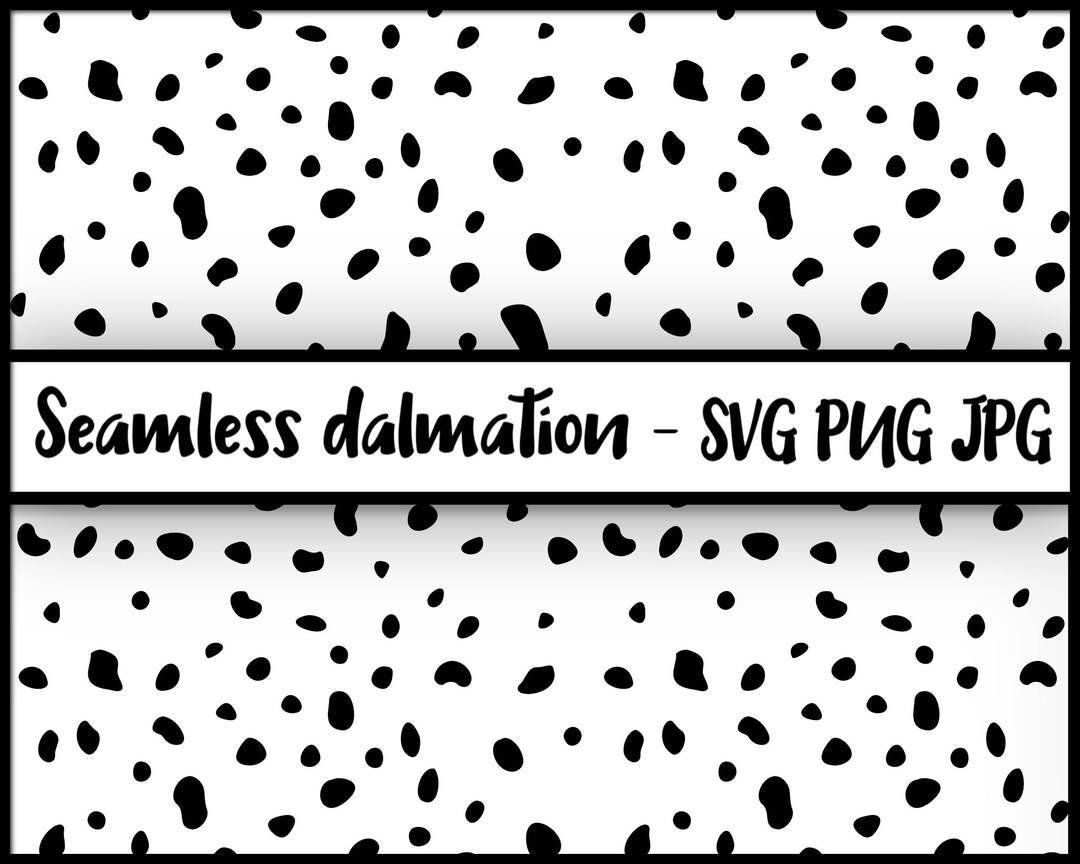 Seamless Spotty Dalmation Pattern / Texture - SVG, PNG, JPG, Digital ...