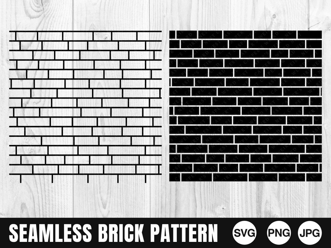 Seamless Brick Pattern Bundle - SVG, PNG, JPG - Digital Paper Pack ...