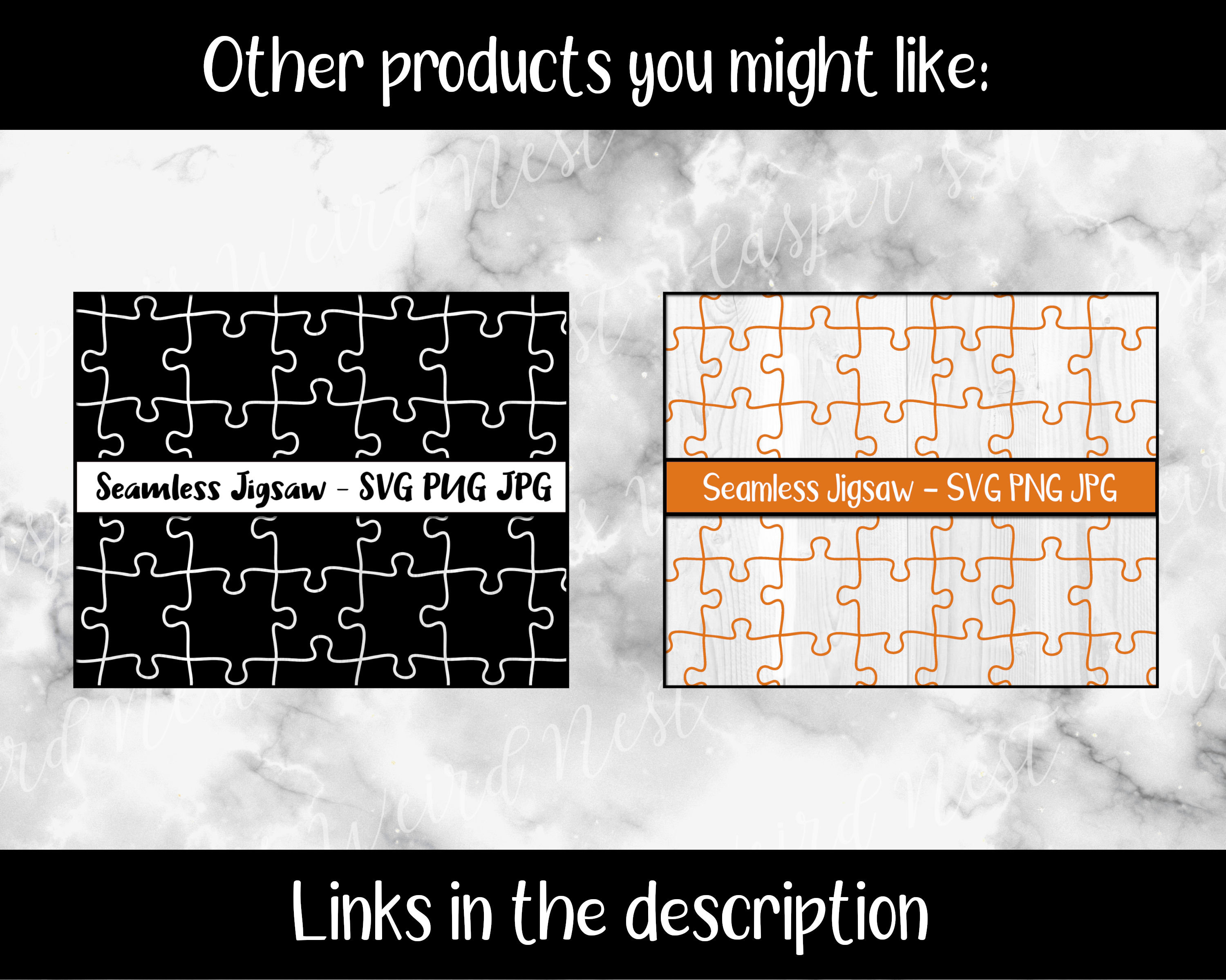 Jigsaw Pieces Bundle SVG PNG JPG Commercial Use Instant | Etsy