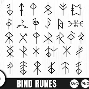 Bind Runes Bundle, Magic, Occult, Alchemy Symbols, Magick, Sigil ...