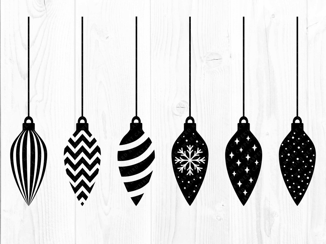 Hanging Baubles - SVG, PNG, JPG - Digital Cut Files, Ready to Cut ...