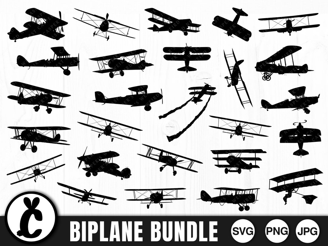 Biplanes, SVG, PNG, JPG, Commercial Use, Digital Cut Files, for Cricut ...