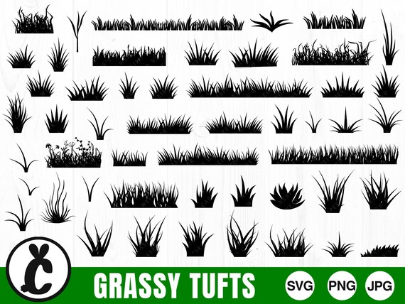 Grass Bundle SVG PNG JPG Digital Cut File Commercial Use - Etsy