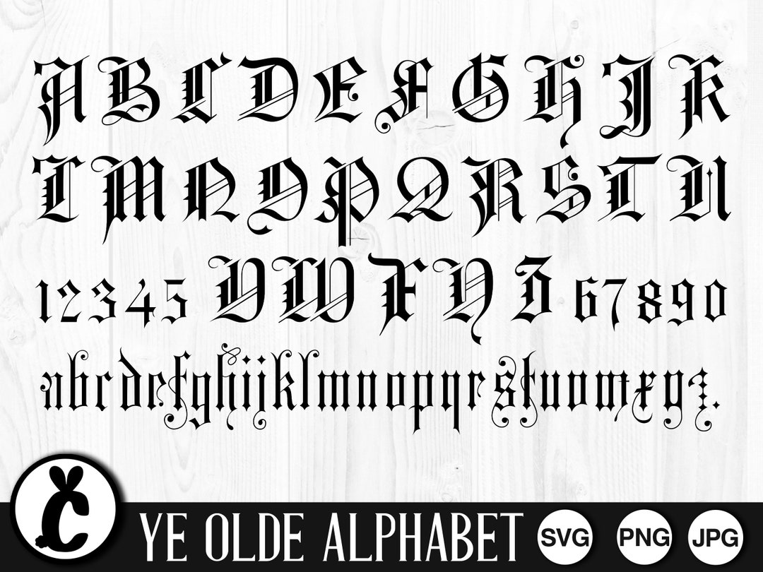 Vintage Letters SVG, PNG, JPG Digital Cut Files, Cricut Files, Vintage ...