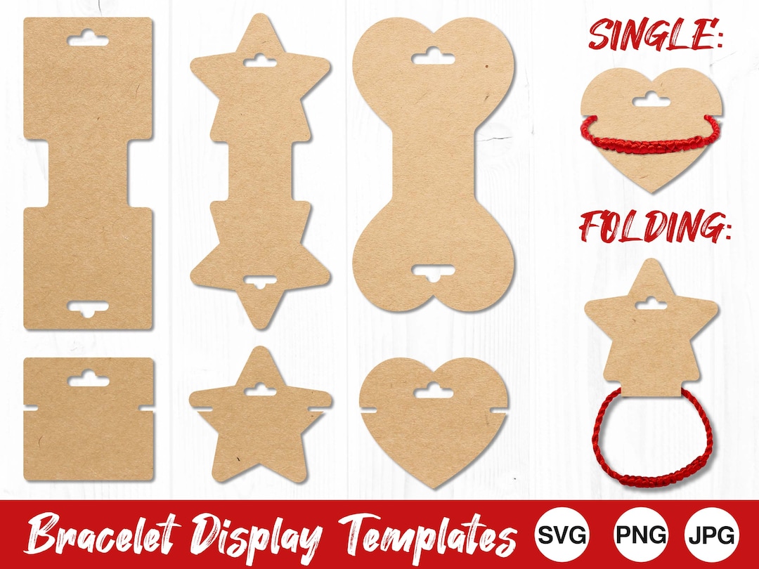 Printable Jewelry Display Templates - SVG, & PNG - Commercial Use ...