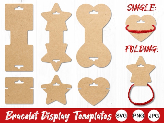 Printable Jewelry Display Templates SVG & PNG Commercial | Etsy