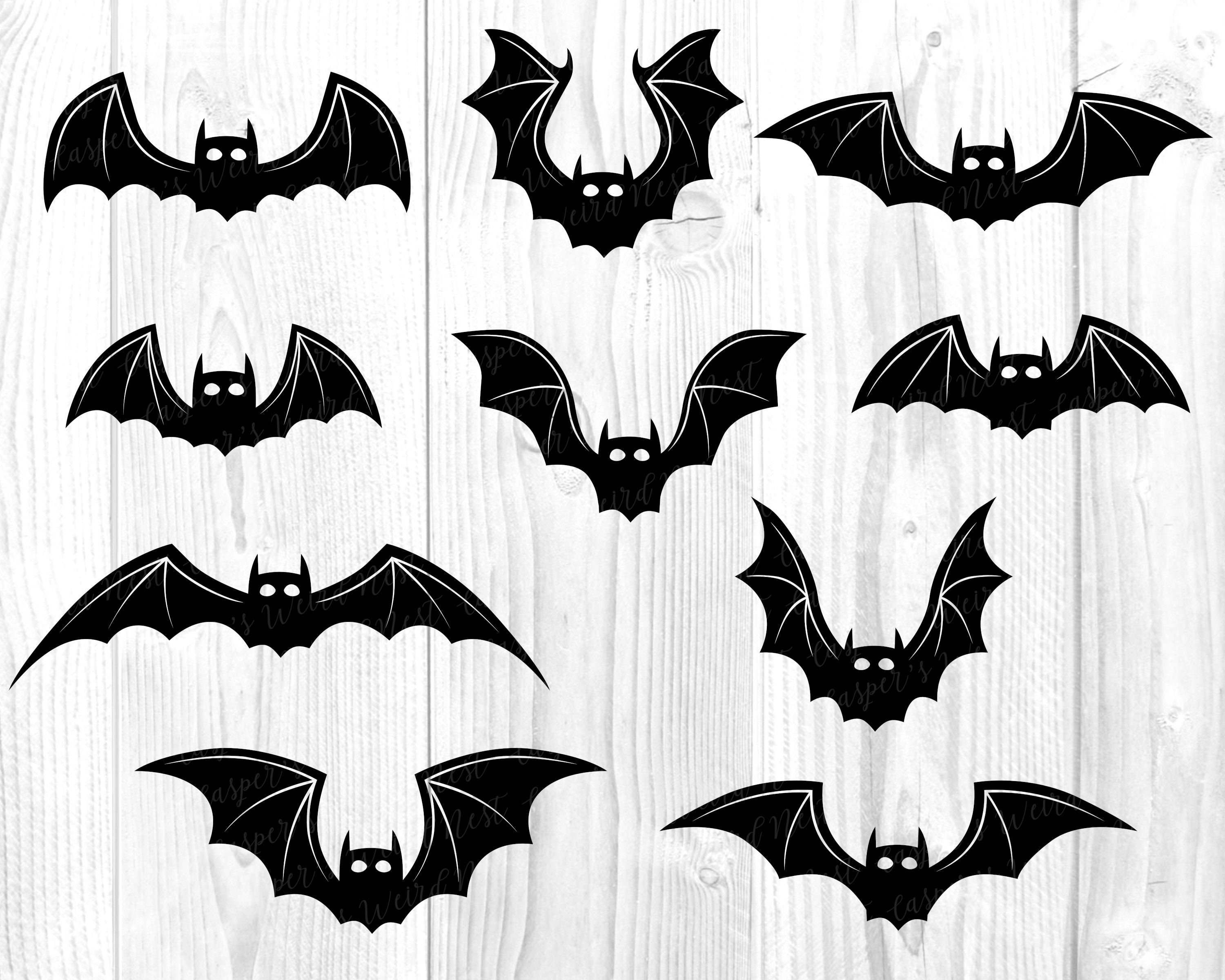 Bats Bundle SVG PNG JPG Digital Cut Files Transparent - Etsy