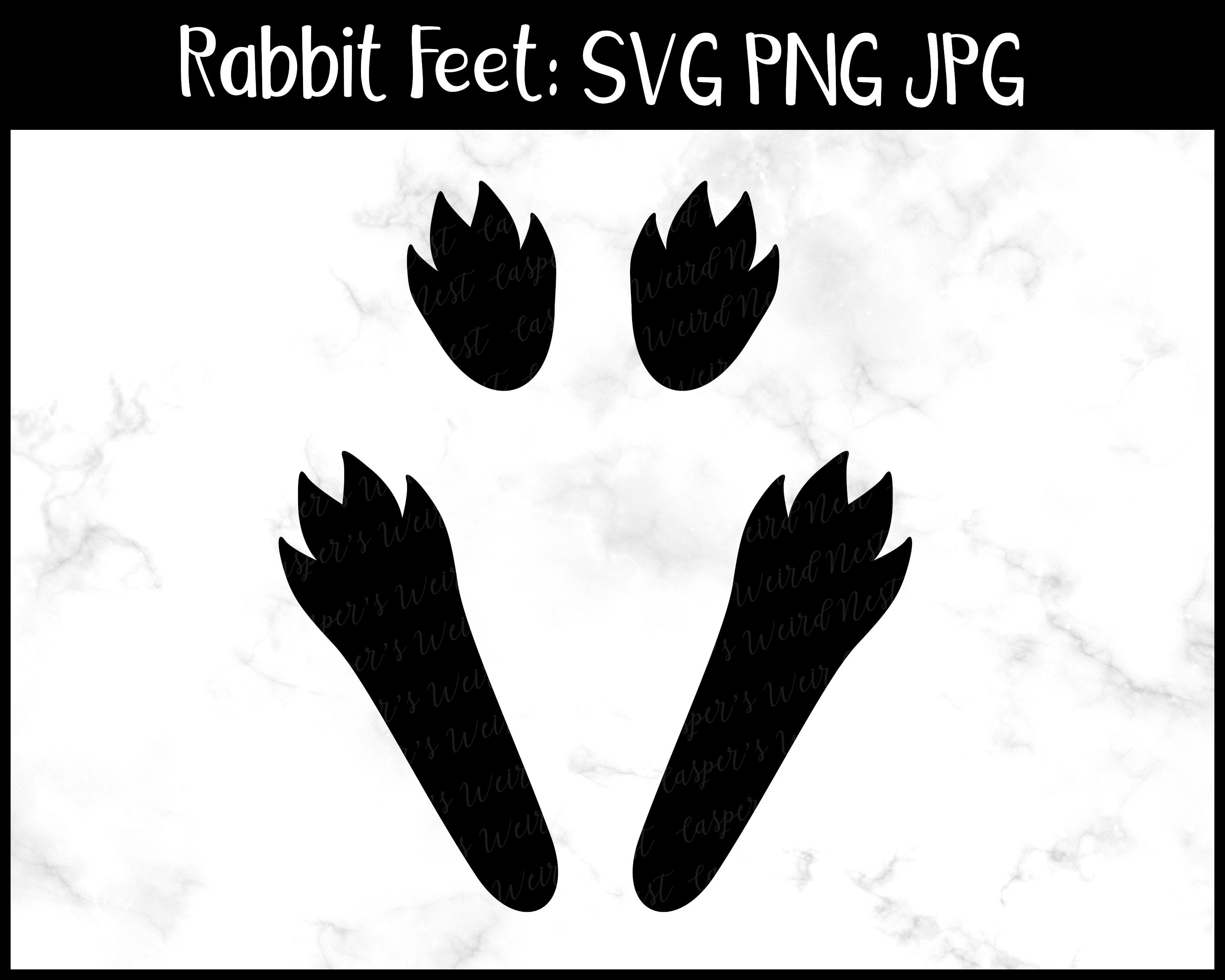 Rabbit footprints / pawprints SVG PNG JPG Commercial Use | Etsy