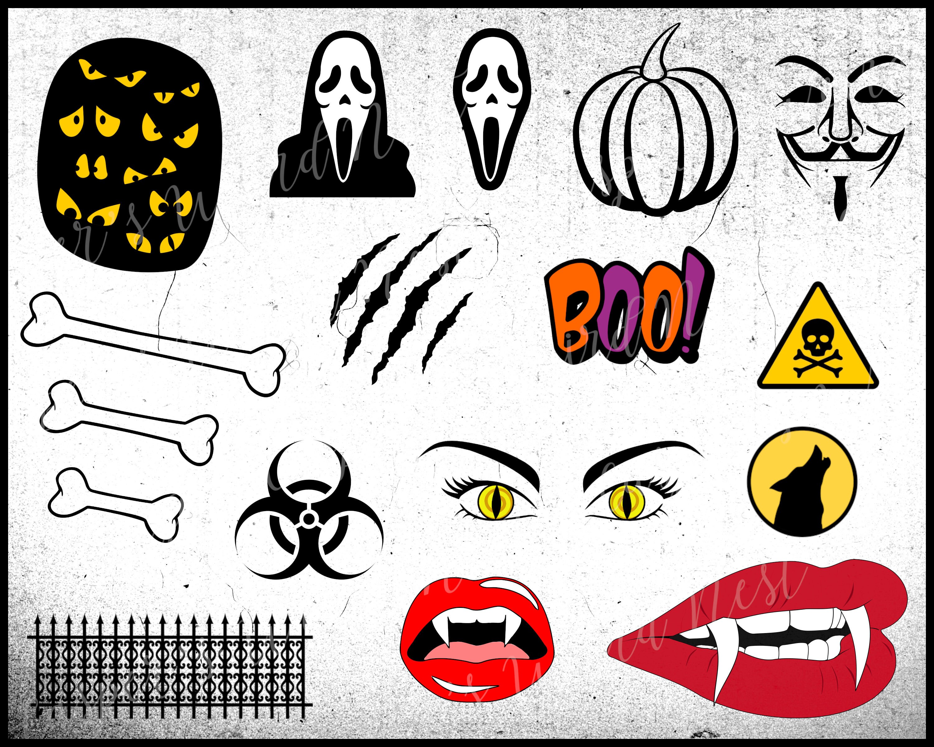 Huge Halloween Bundle SVG PNG JPG Digital Cut File - Etsy